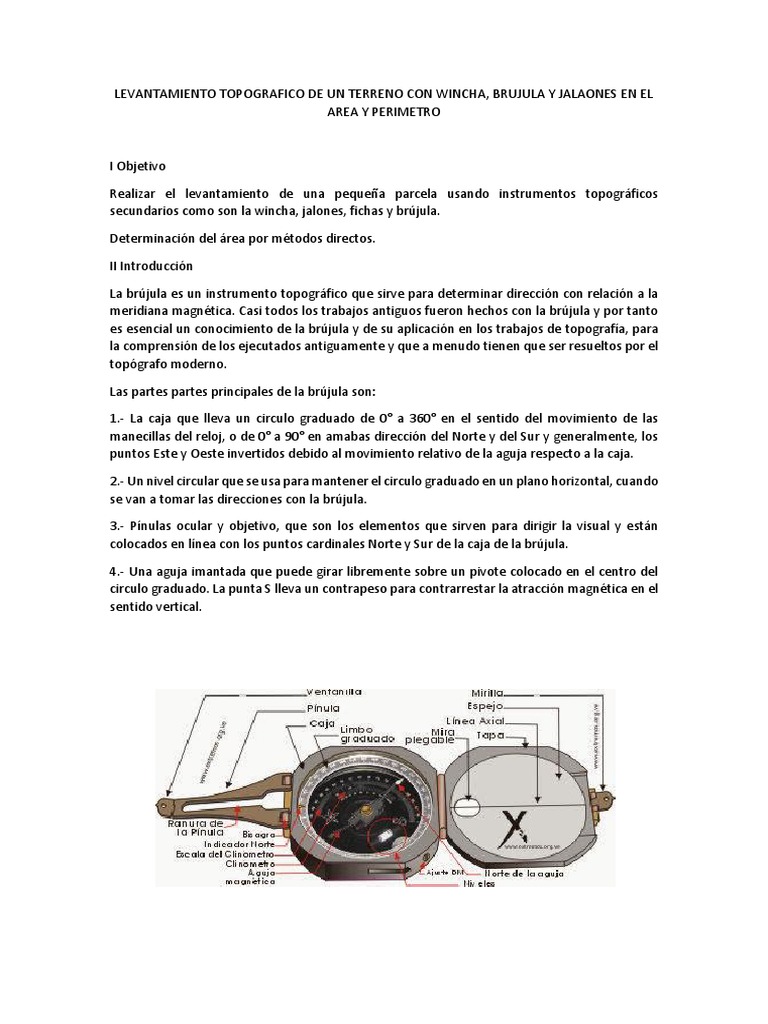 Topografia Practica 3 | PDF | Azimut | Brújula