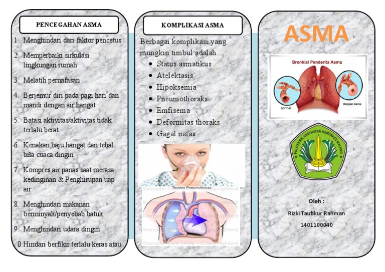 Leaflet Asma Rizki 1 | PDF