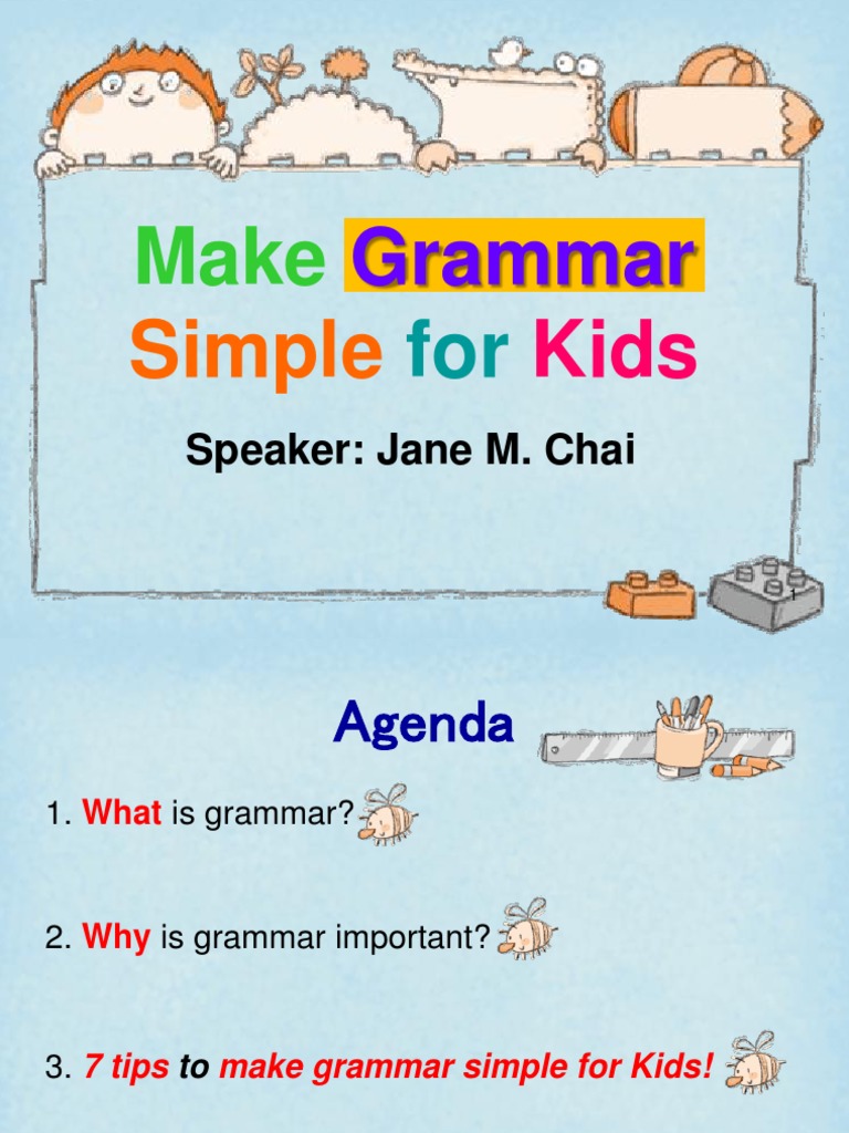 Make Grammar Simple For Kids PDF | PDF | Grammar | Human Communication