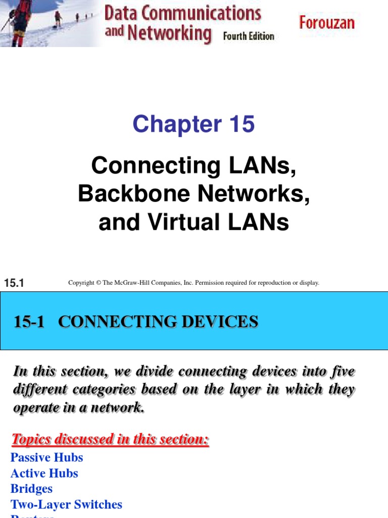 Connecting Lans, Backbone Networks, and Virtual Lans | PDF | Network Switch | Network Topology