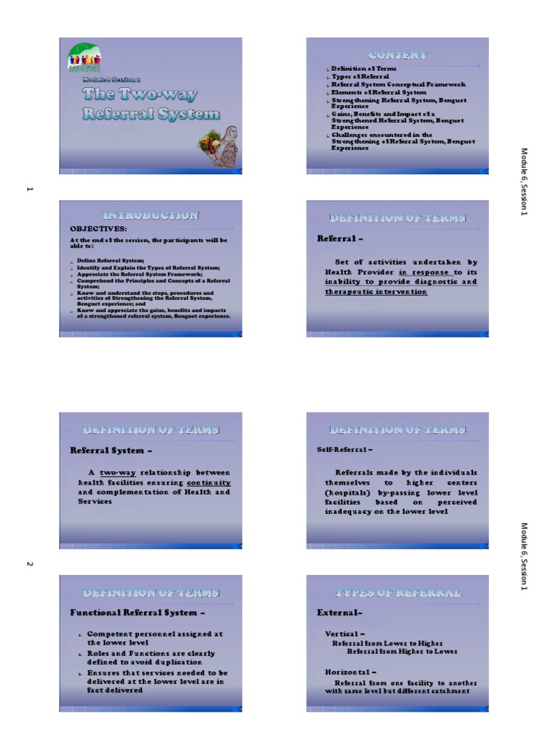 Two - Way Health Referral System | PDF | Emergency Department | Health Care