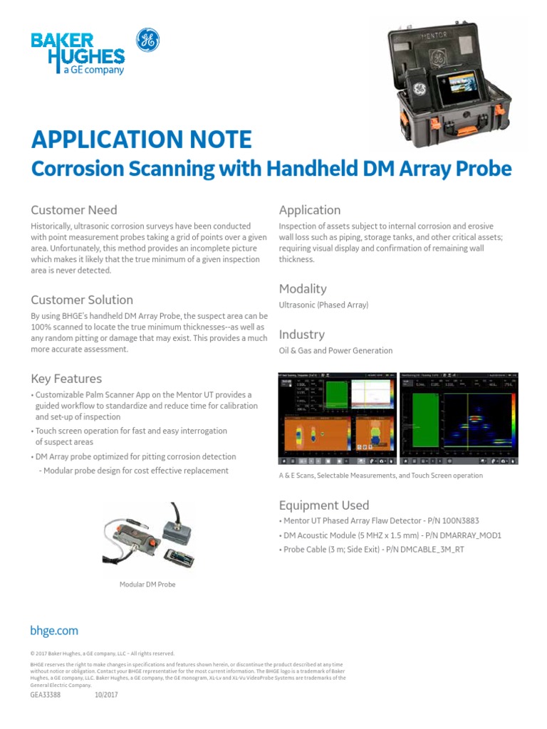 Corrosion Scanning With HandHeld Array Probe | PDF | Ultrasound | Nature