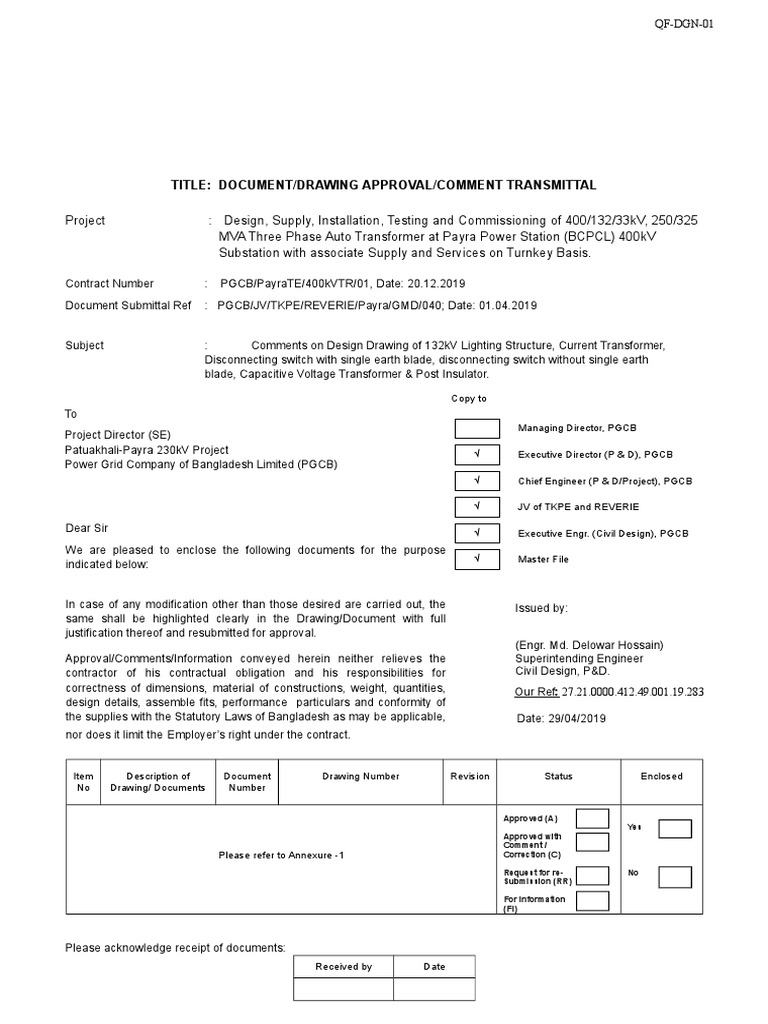 Engineering Document Review | PDF | Transformer | Power (Physics)