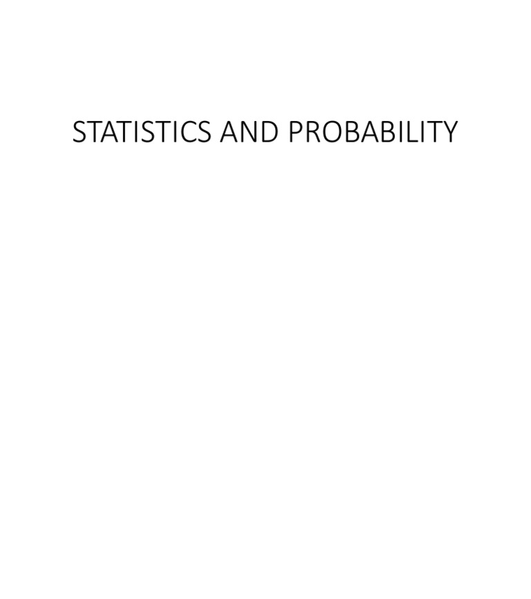 Statistics and Probability Lecture 14 | PDF