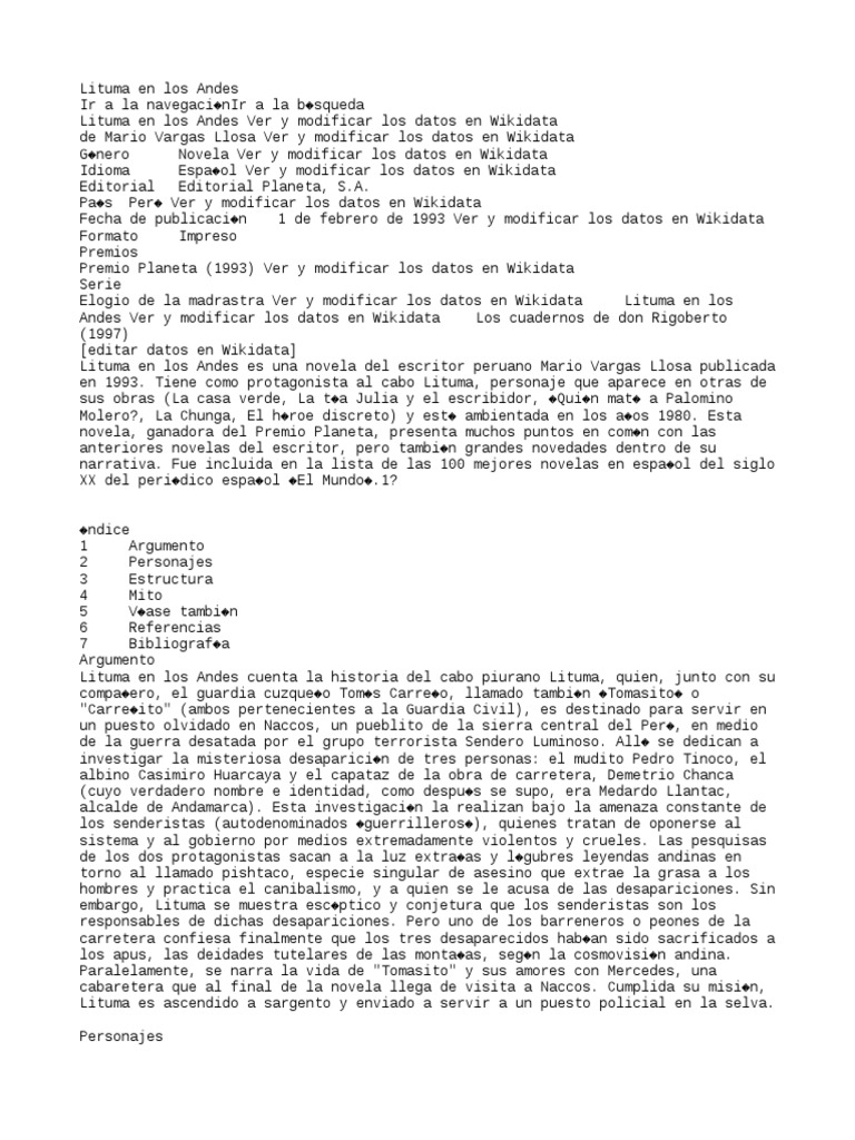 Lituma en Los Andes | PDF