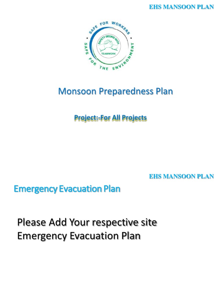 Monsoon Preparedness Plan: Project:-For All Projects | Tire | Crane ...