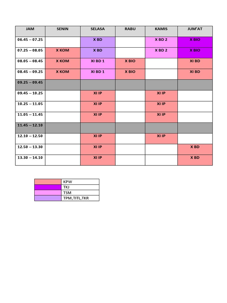 Jadwal Ngajar | PDF | Technology & Engineering