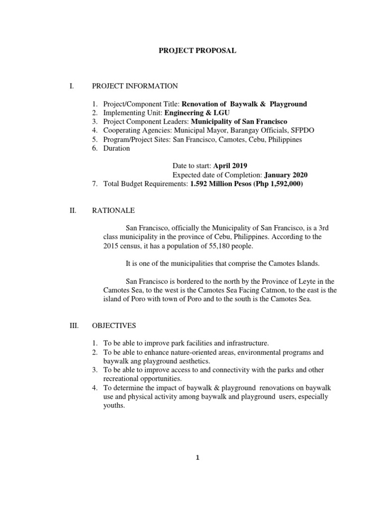 Project Proposal | PDF | Playground | Business
