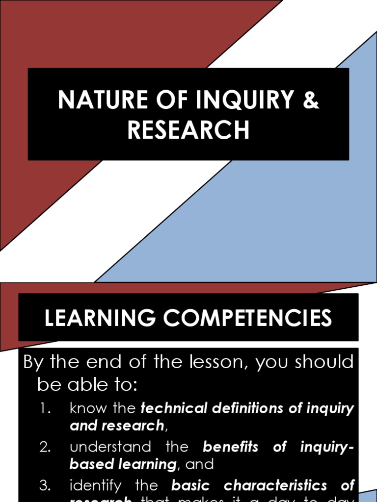 Nature of Inquiry and Research | Download Free PDF | Inquiry Based ...