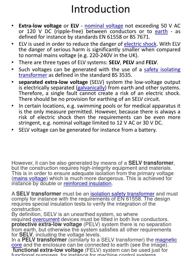 Understanding Extra Low Voltage Systems | PDF | Electrical Components ...
