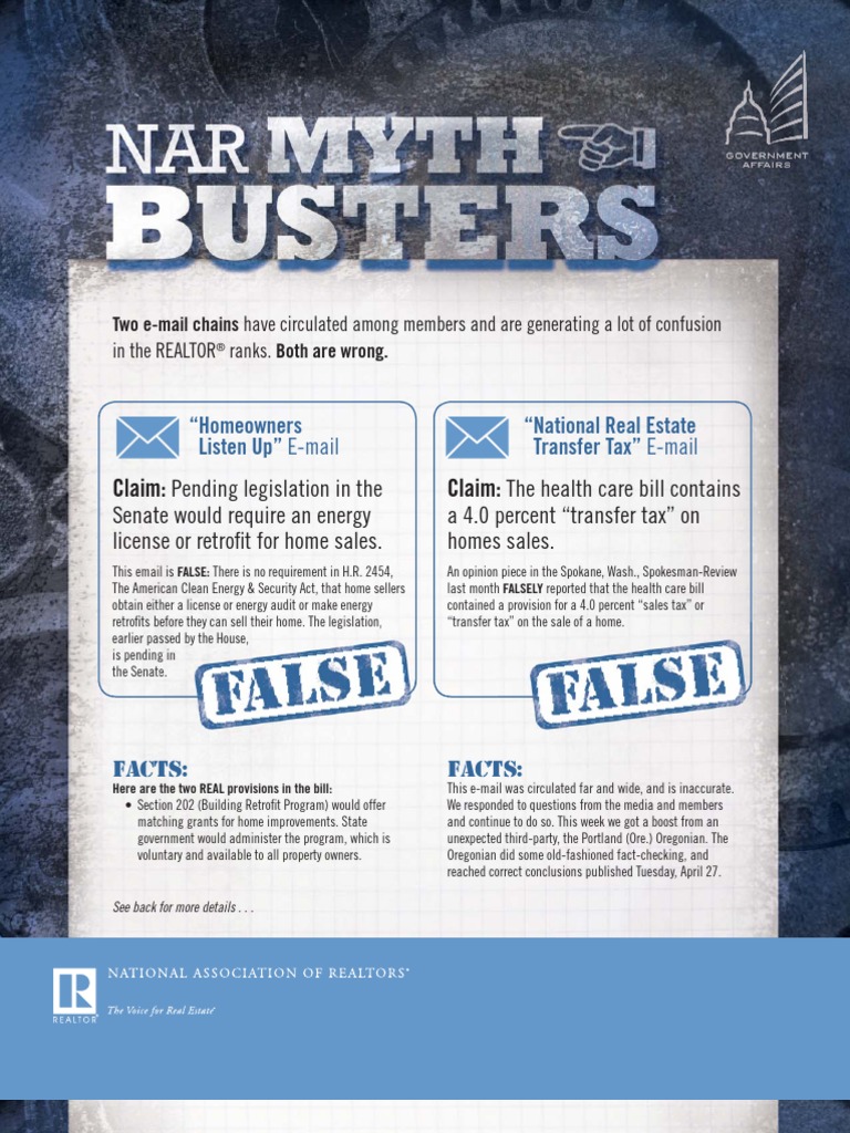 Government Affairs Myth Busters | PDF | Medicare (United States) | Taxes