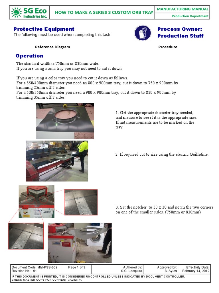 Process Manual | PDF