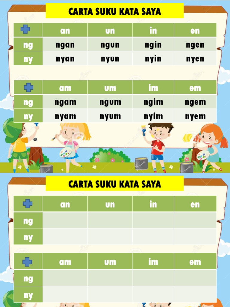 Carta Suku Kata Digraf | PDF