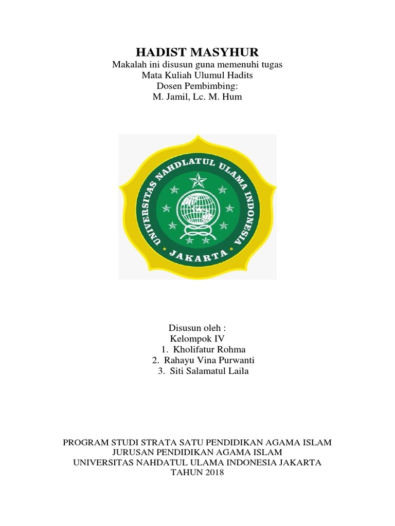 Hadist Masyhur | PDF | Filsafat