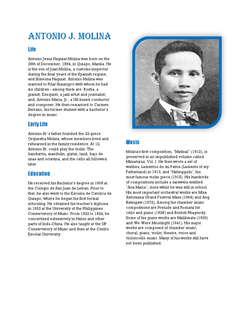 Filipino Composers' Biography | Performing Arts | Entertainment