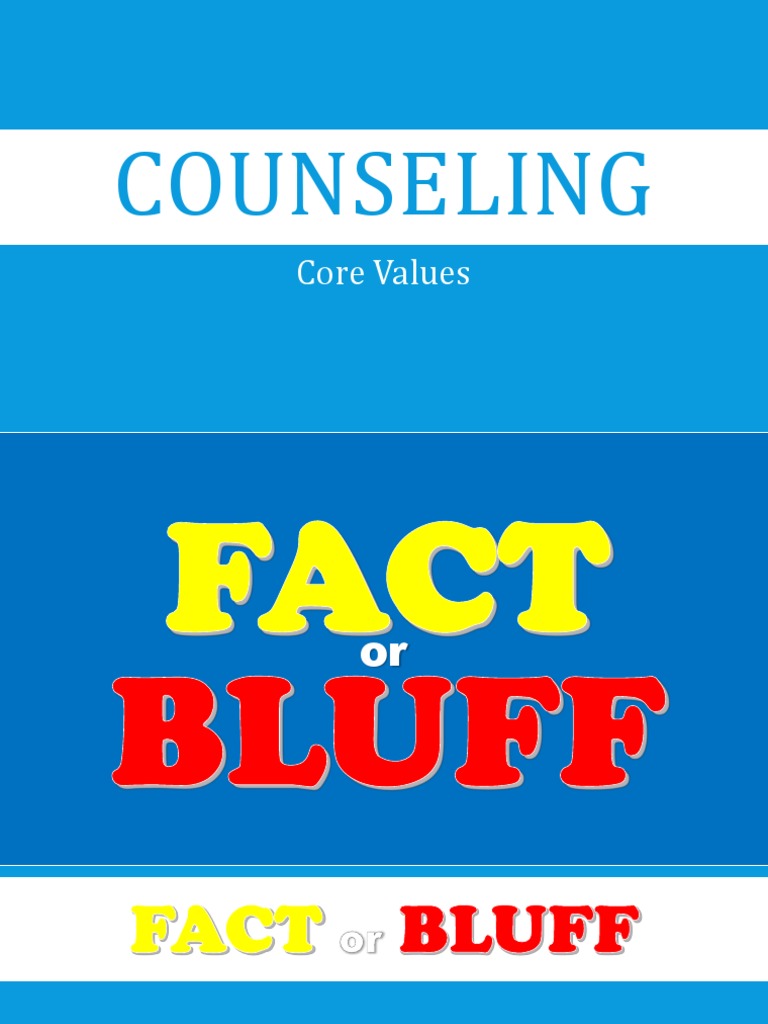Core Values Essential for Counselors | PDF | Career & Growth