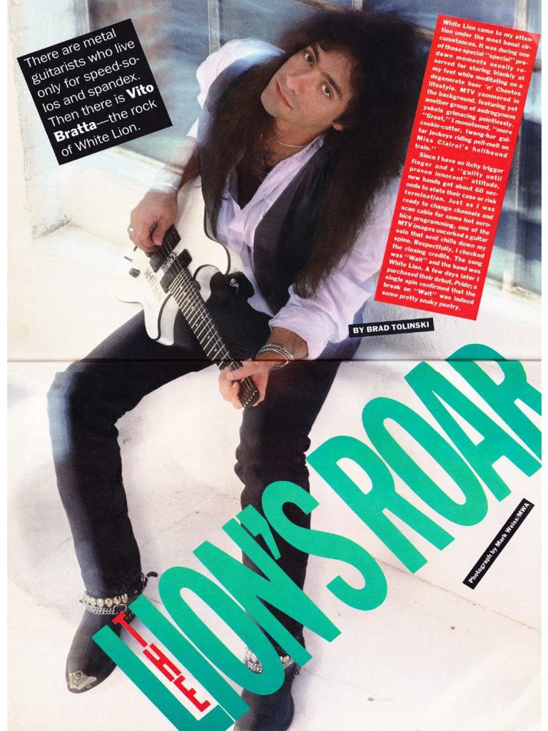 Interview With Vito Bratta - Guitar World Setptember 1989 PDF | PDF