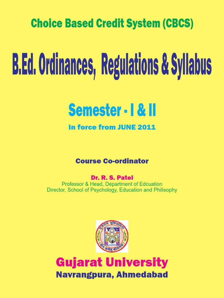 Syllabus - B Ed PDF | PDF | Course Credit | Test (Assessment)