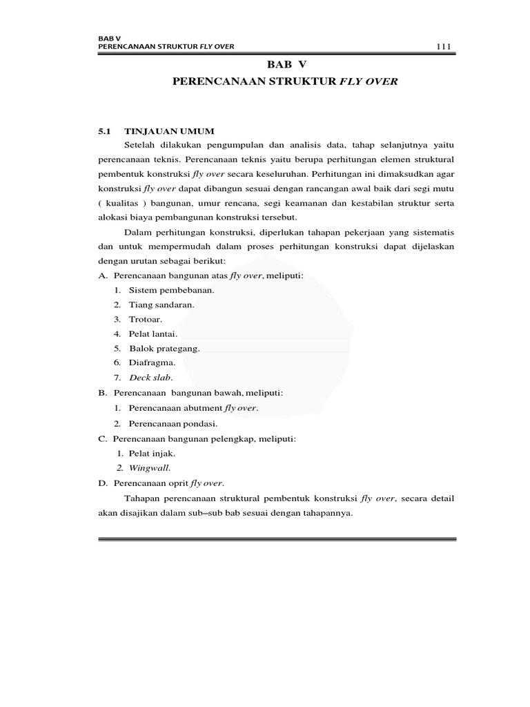 Contoh Struktur Flyover | PDF