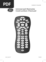 Black Universal Remote | PDF | Set Top Box | Remote Control
