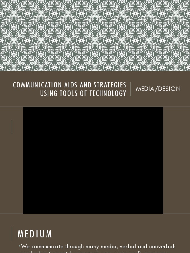Communication Aids and Strategies Using Tools of Technology | PDF ...