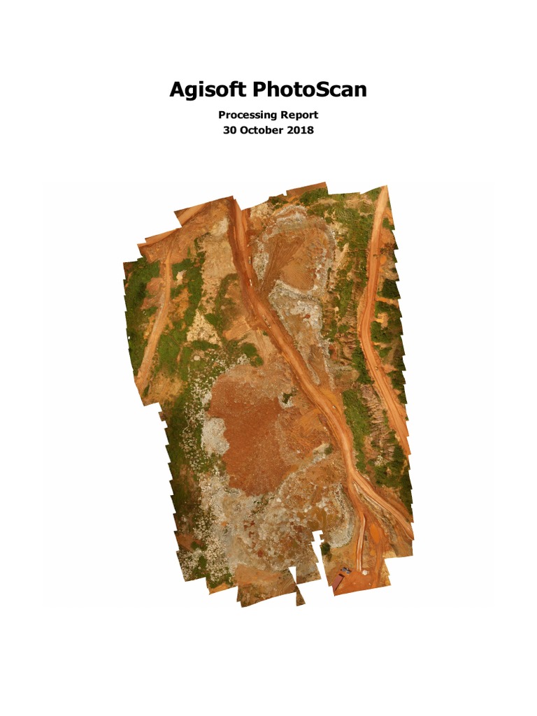 Agisoft Photoscan: Processing Report 30 October 2018 | PDF | Texture Mapping | Camera