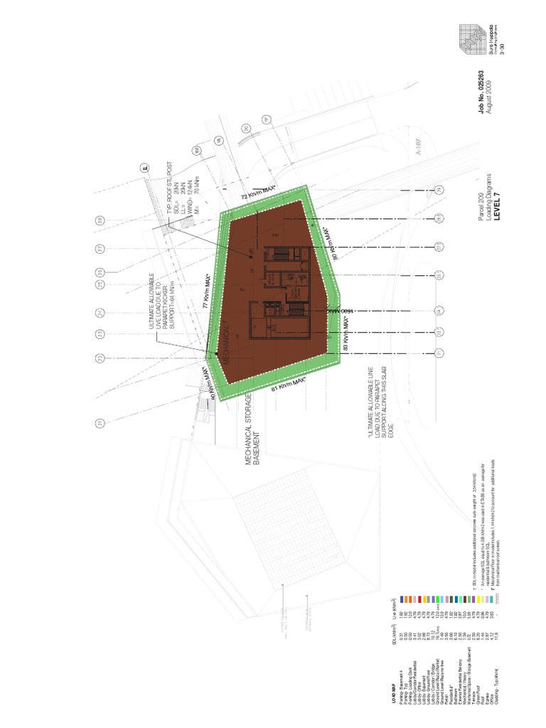 Load Map and Ultimate Allowable Live Load Due to Parapet Kicker Support ...