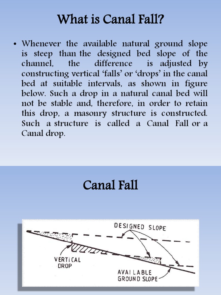 What Is Canal Fall? | PDF | Masonry | Concrete