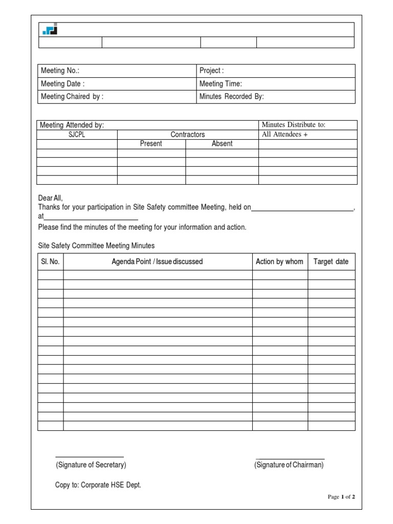 SCM Meeting Format | PDF