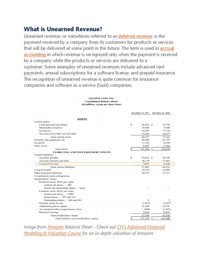 What Is Unearned Revenue?: Deferred Revenue Accrual Accounting | PDF ...