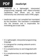 Unit 3 - Chapter 08 - Introduction To JavaScript | PDF | Java Script | Control Flow