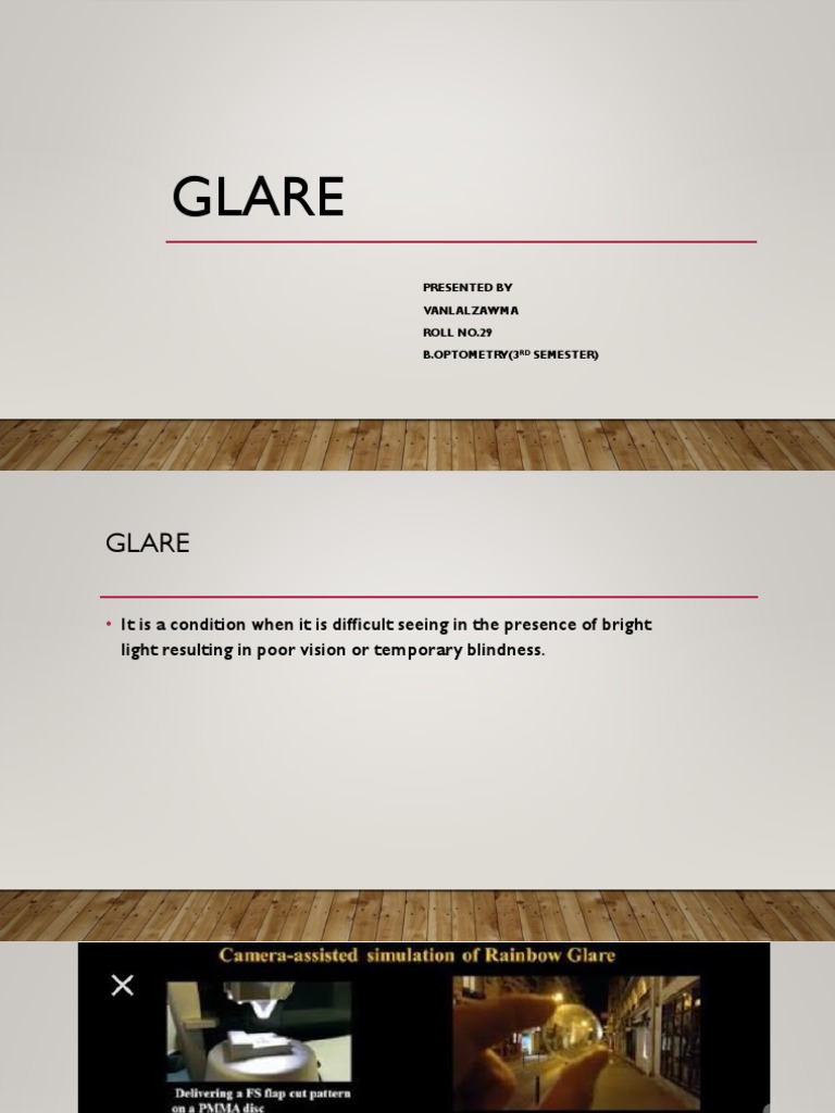 An Overview of Glare, Its Causes and Treatment Options | PDF | Cataract ...