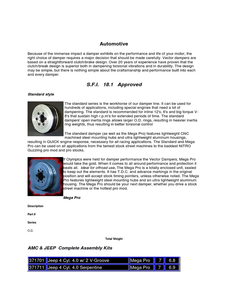 Vector Vibration Damper | PDF | Harley Davidson | Motorcycle