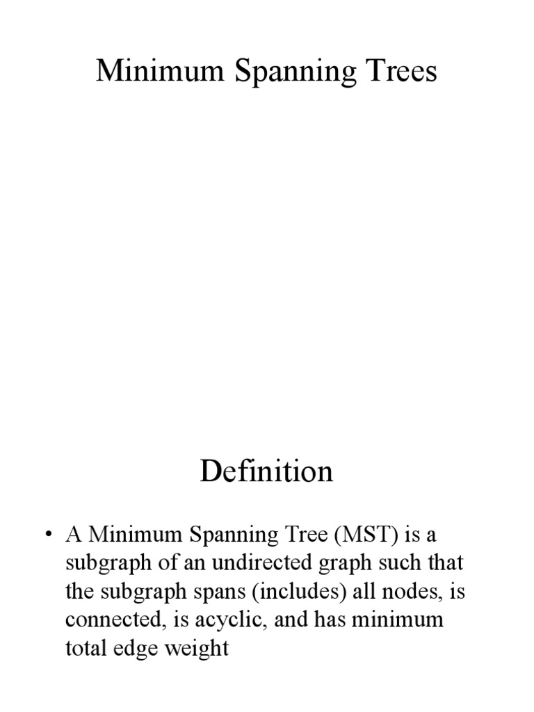 MST PrimsKruskal | PDF | Mathematical Relations | Combinatorics