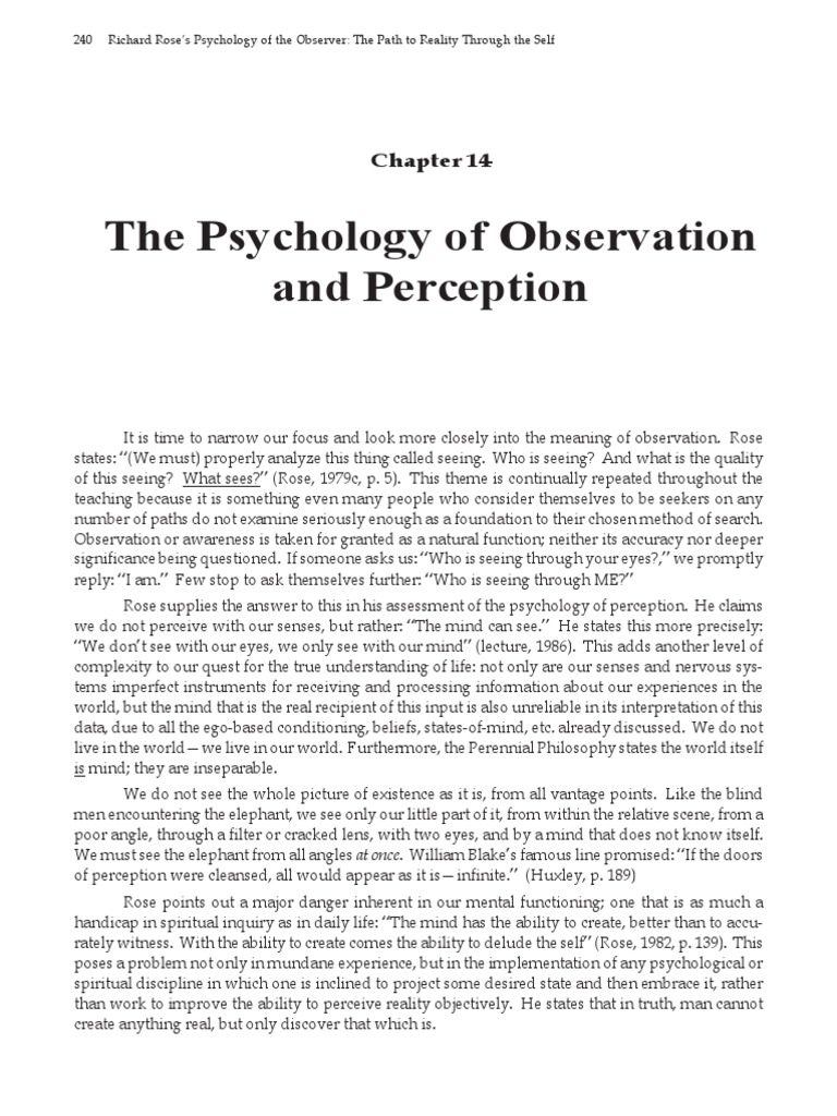 Chap 14 | PDF | Hallucination | Perception