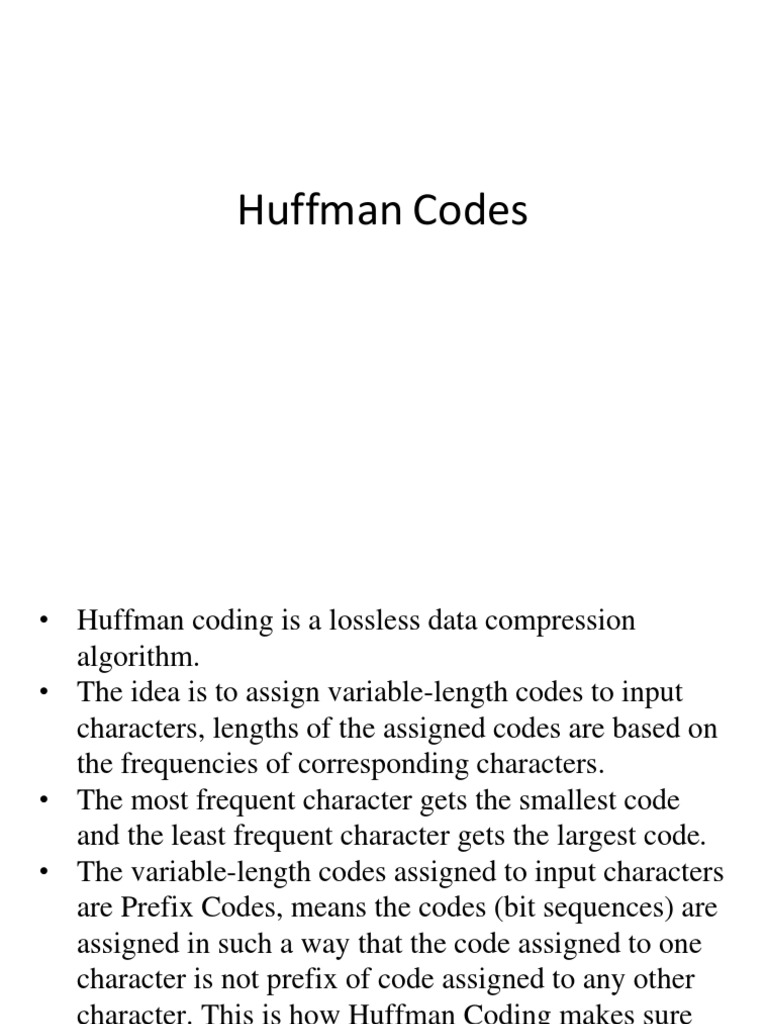 Huffman Code | PDF | Code | Discrete Mathematics