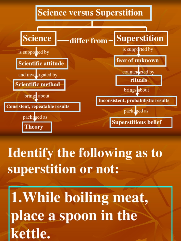 Science Versus Superstition: Differ From | PDF | Superstitions ...