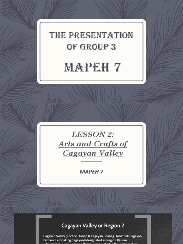 MAPEH 7: Arts and Crafts of Cagayan Valley | PDF