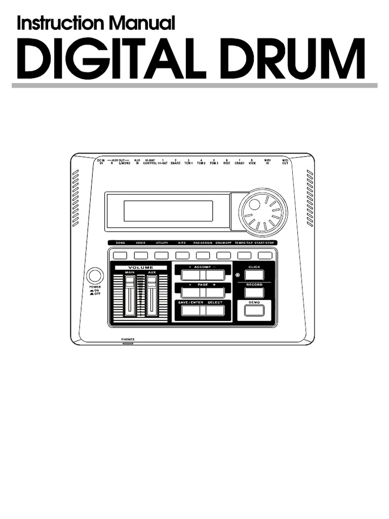 DD602 DD1000 Manual V002 | PDF | Drum Kit | Headphones