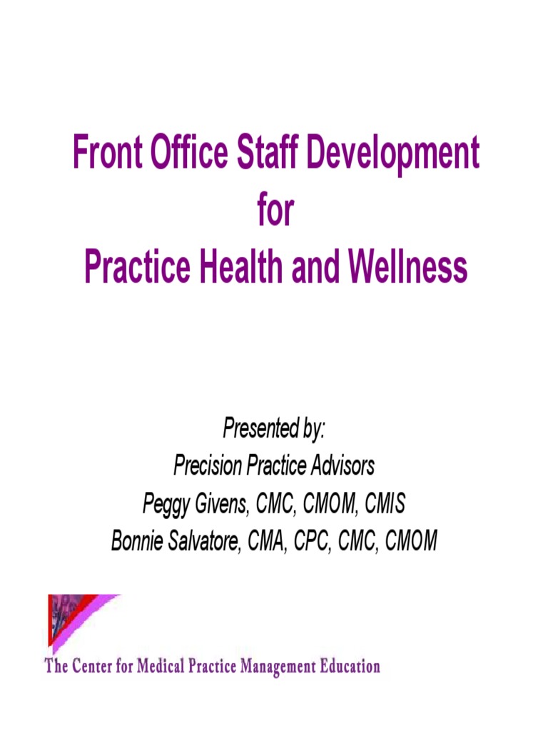 Front Office Staff Development Guide | PDF | Patient | Health Care