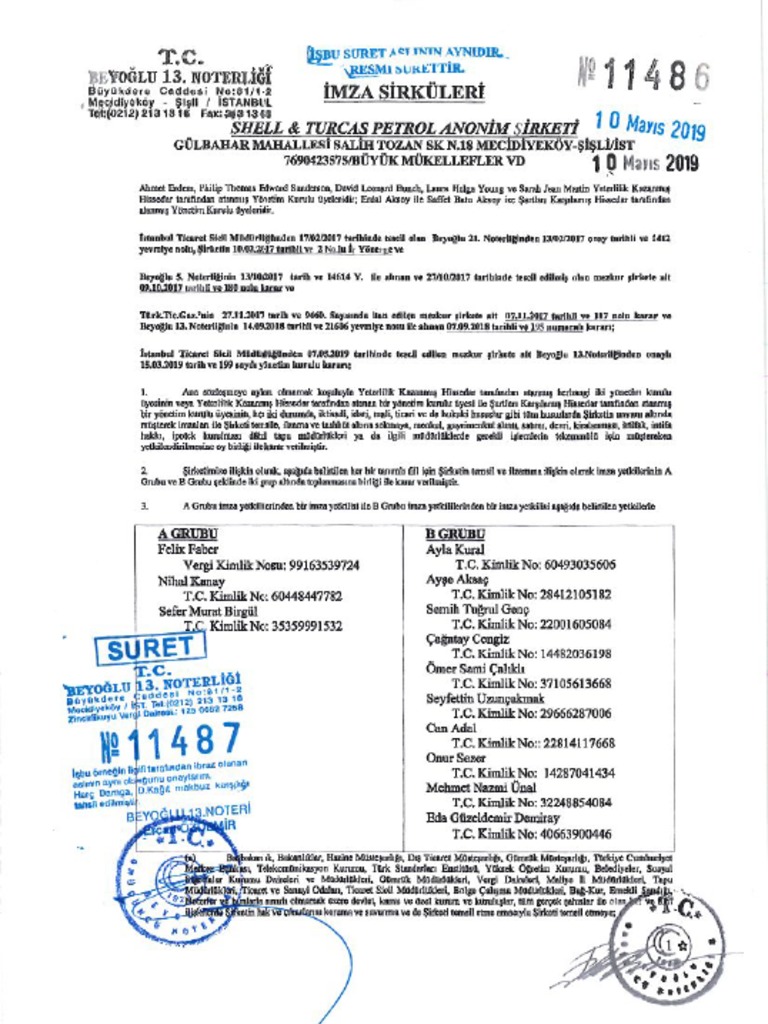 Shell İmza Sirküsü | PDF