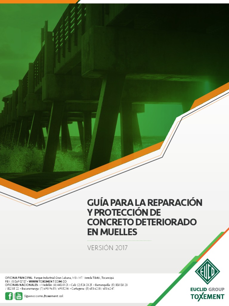 Man - Reparacion Concreto de Muelles - Toxement | PDF | Corrosión | Hormigón