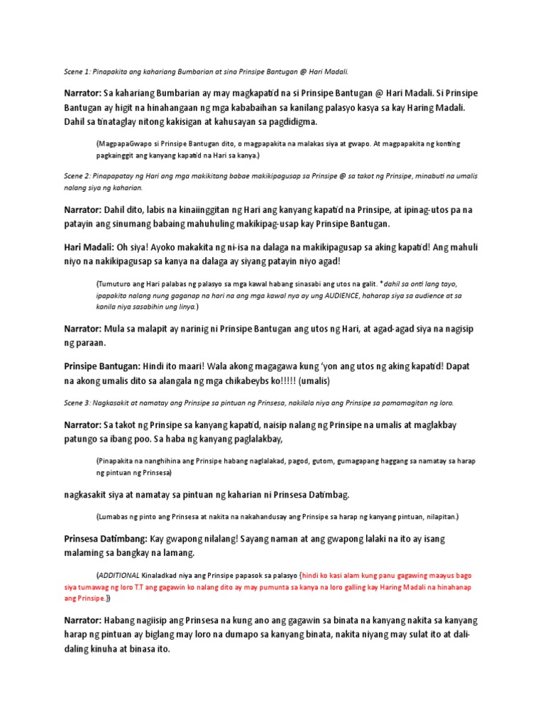 Dokumen - Tips Prinsipe Bantugan Self Script | PDF