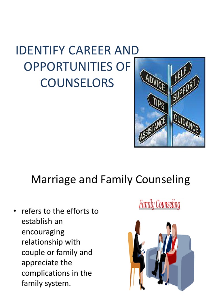 Identify Career and Opportunities of Counselors | PDF | Psychotherapy ...