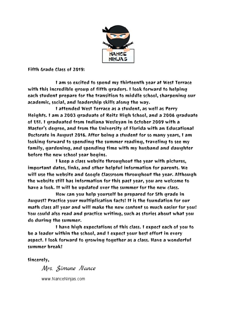 5th Letter 19 | PDF | Learning