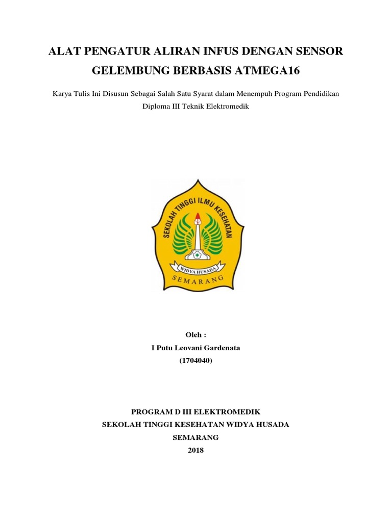 Alat Infus Cerdas dengan Sensor Gelembung | PDF