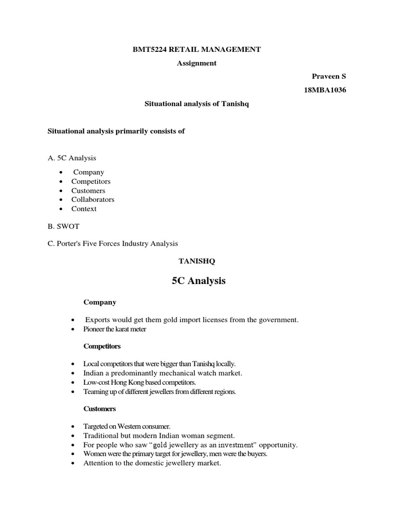 18mba1036 Retail Management Assignment | PDF | Brand | Retail