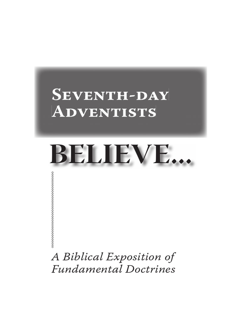 SDA Beliefs and Teachings Overview | PDF | Revelation | Holy Spirit