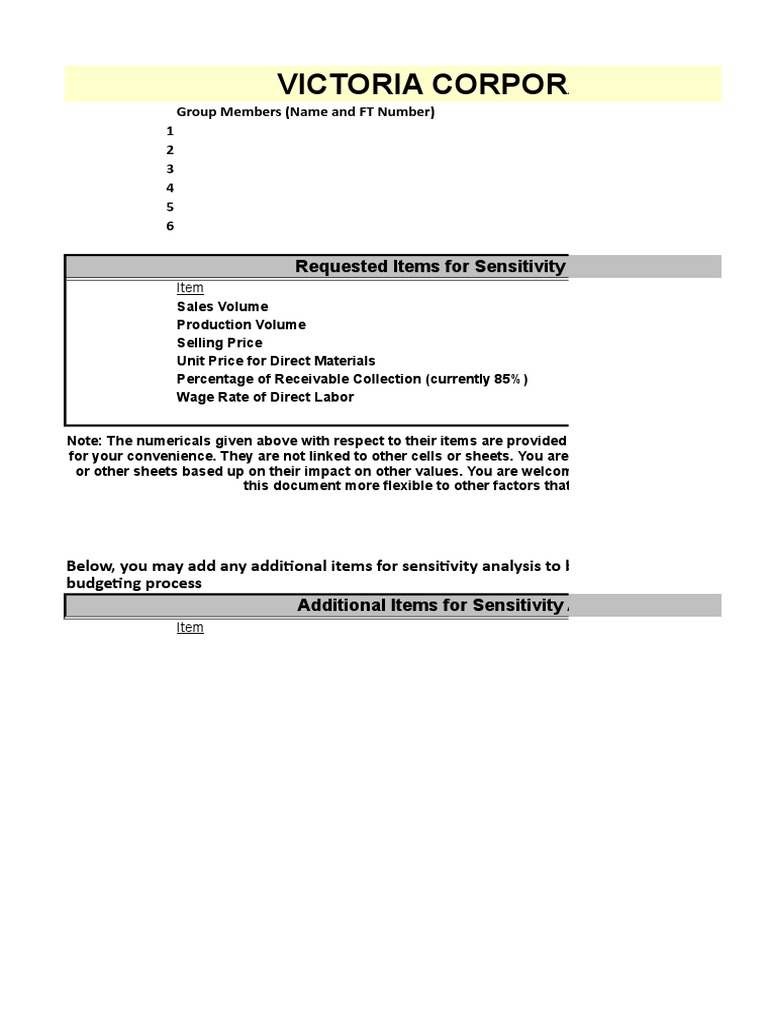 Victoria Project Template | PDF | Retained Earnings | Cost Of Goods Sold