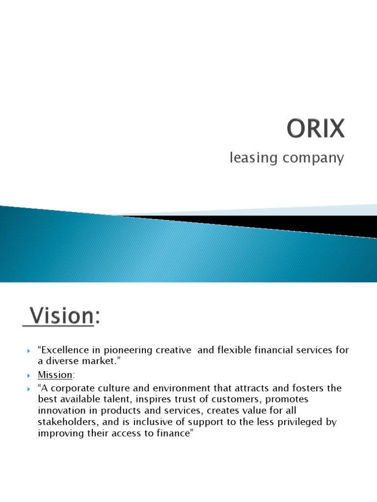ORIX Leasing Company Pakistan | PDF | Loans | Microcredit